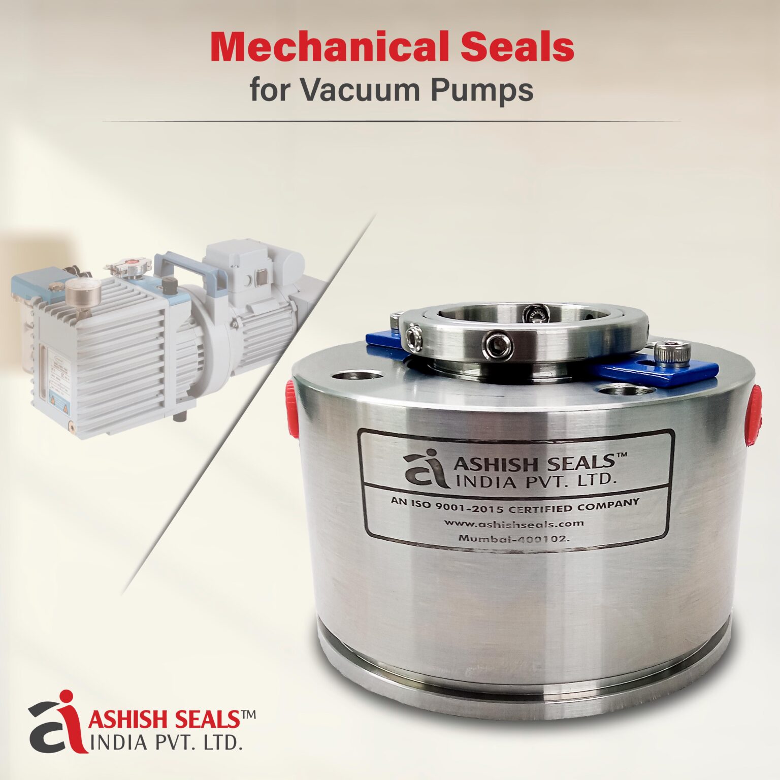 Mechanical Seal for Vacuum Pumps - Ashish Seals